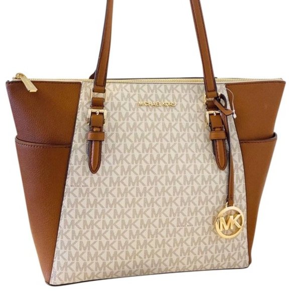 Michael Kors | Bags | Sale Nwt Michael Kors Charlotte Leather Shoulder ...